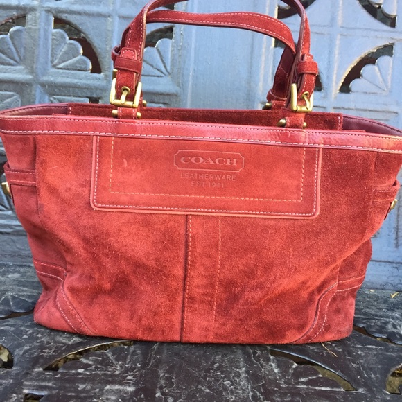Coach | Bags | Coach Suede Bag | Poshmark